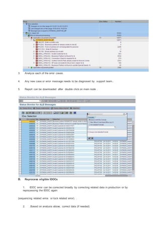 Sap idoc base integration error handling | PDF