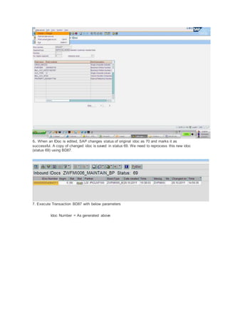 Sap idoc base integration error handling | PDF