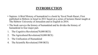 Sapiens a brief history of humankind 17BCL123D | PPT | Free download