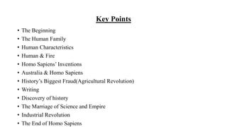 Sapiens a brief history of humankind 17BCL123D | PPT