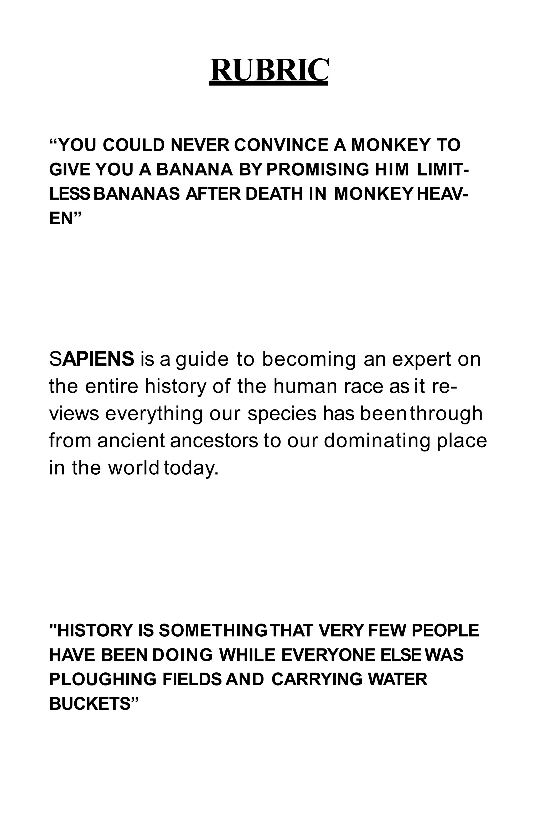 Sapiens BOOK Review | PPTX | Biological Sciences | Science