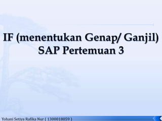SAP Pertemuan 3 | PPTX