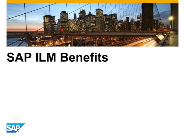 Sap ilm detailed presentation | PDF
