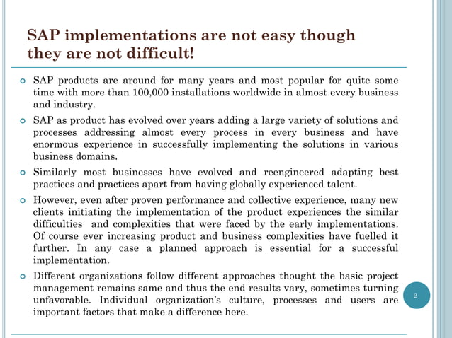 Sap implementation | PDF | Business Administration | Business