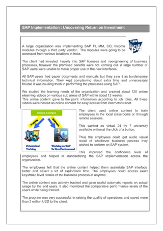 SAP :business implementation caselet | PDF