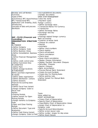 Sap index | DOCX