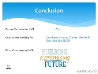 Build future with SAP HCI | PPTX | Cloud Computing | Internet