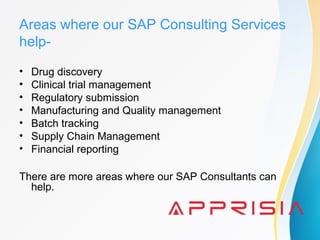 SAP Consulting Services in Pharmaceuticals | Apprisia | PPT