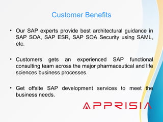 SAP Consulting Services in Pharmaceuticals | Apprisia | PPT