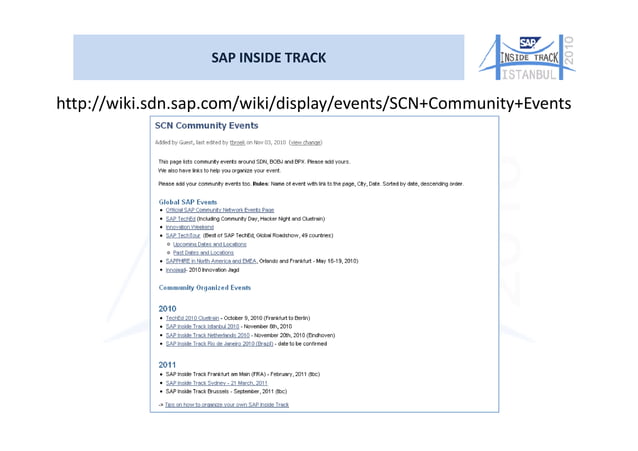 SAP Inside Track Istanbul - Introduction | PDF | Business Expos ...