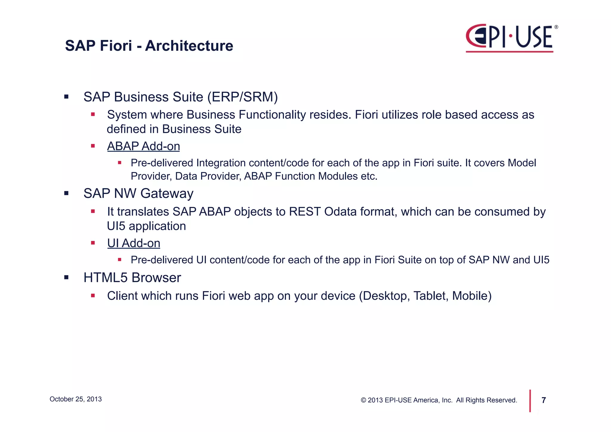 SAP Fiori - what is it and lessons learned from a customer deployment | PDF