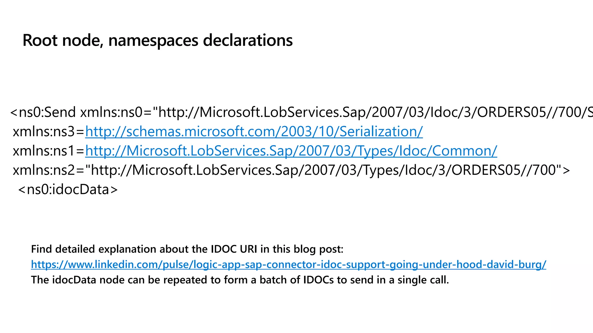 SAP integration sample payloads for Azure Logic Apps | PPTX