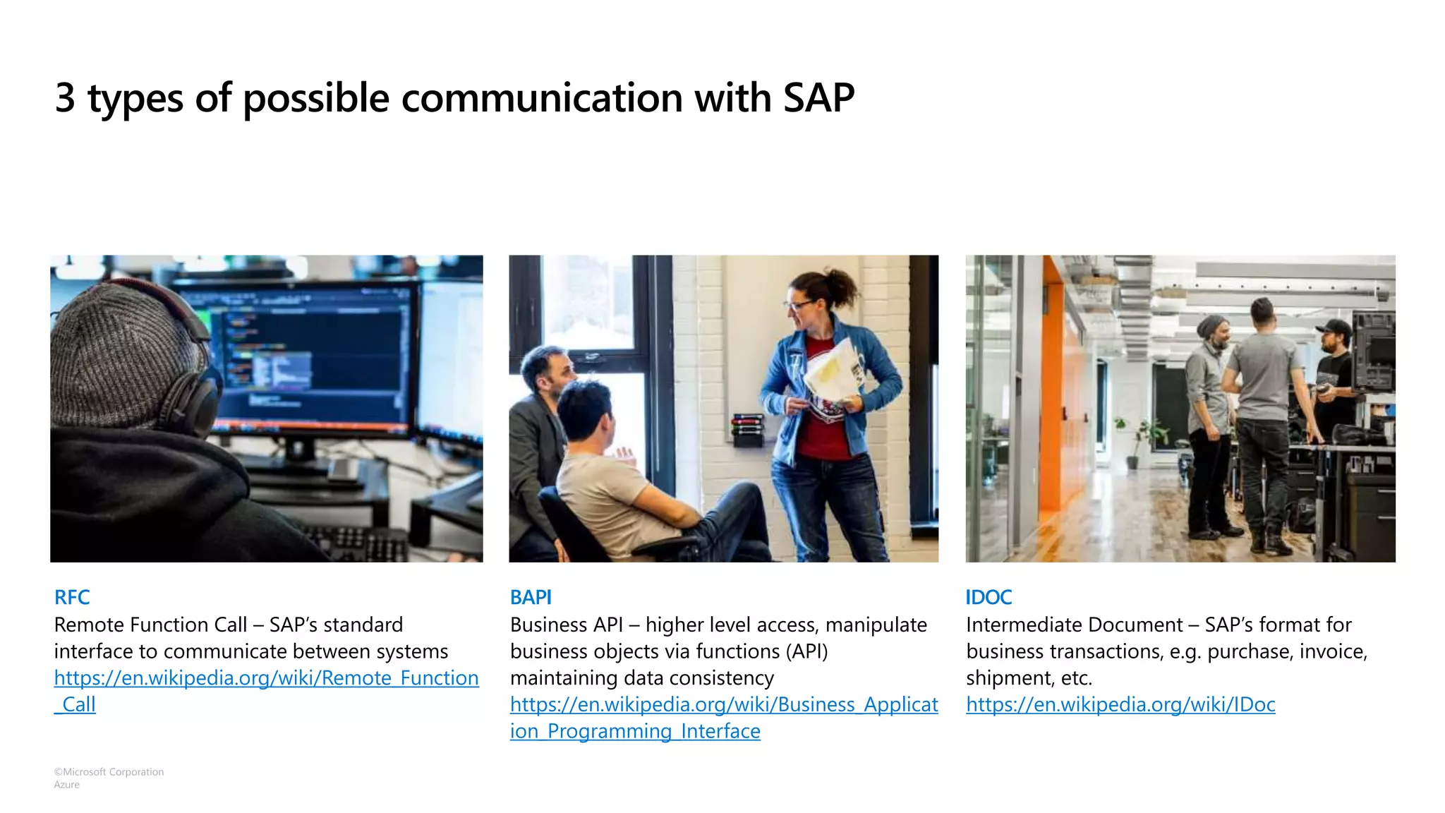 SAP integration sample payloads for Azure Logic Apps | PPTX