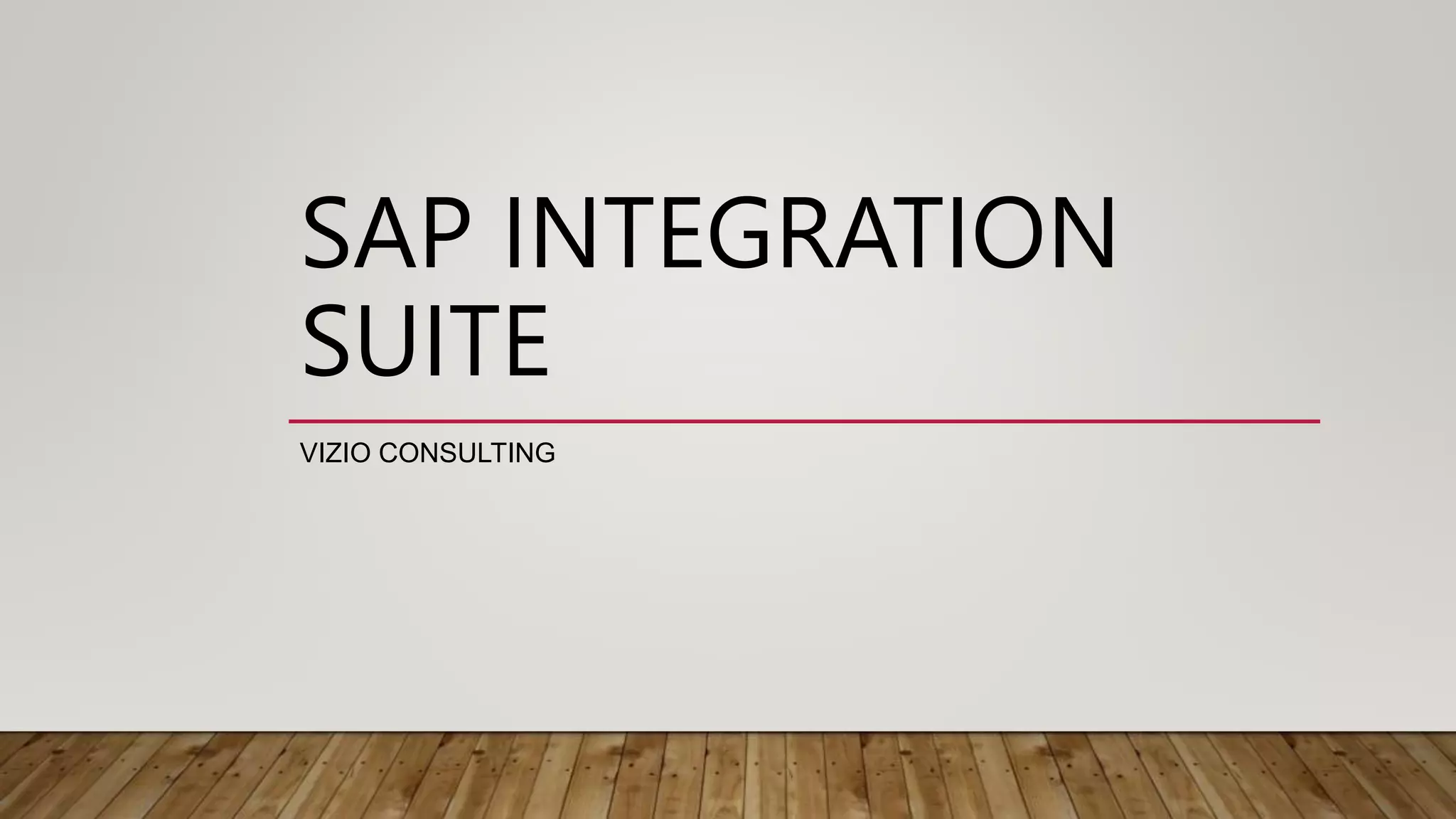 What Are The Elements Of The Sap Integration Suite Ppt