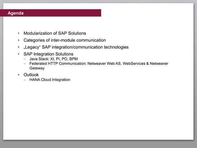 SAP Communication & Integration Technologies | PPTX | Web Development ...