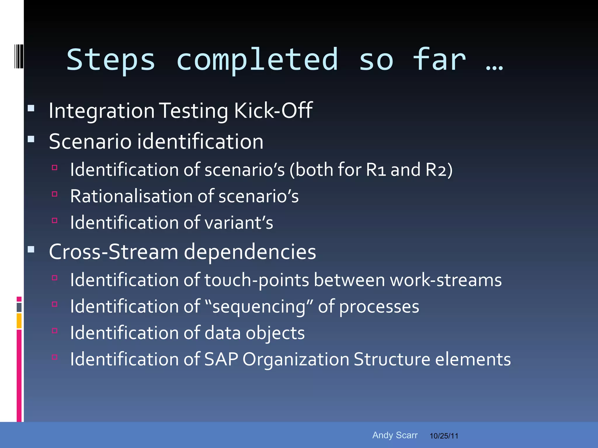 Sap Integration Testing Test Scripting V0.1 | PPT Sap Integration Testing Test Scripting V0.1 | PPT