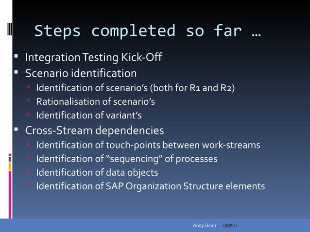 Sap Integration Testing Test Scripting V01 Ppt Technology And Computing