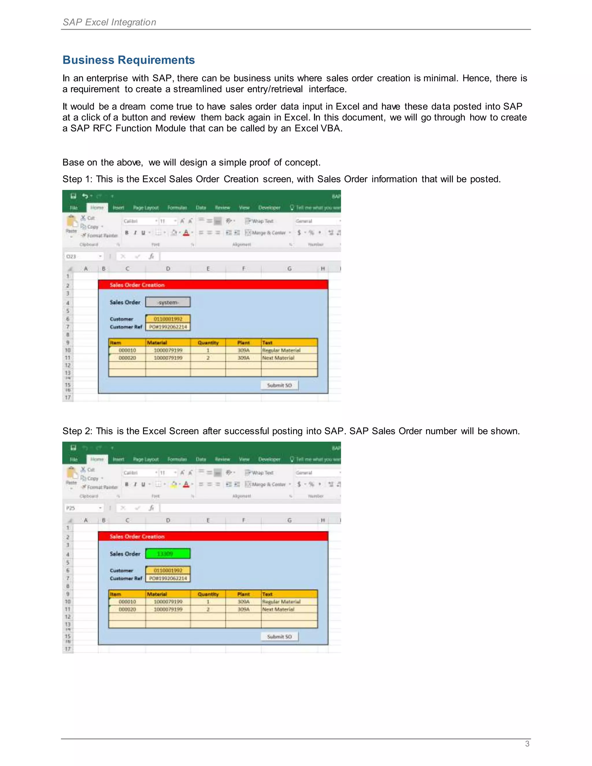 Sap Integration With Excel Advanced Guide Doc Programming