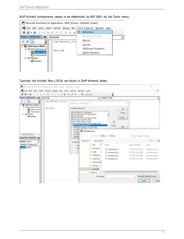 SAP Integration with Excel - Basic Guide | DOC | Business Accounting ...