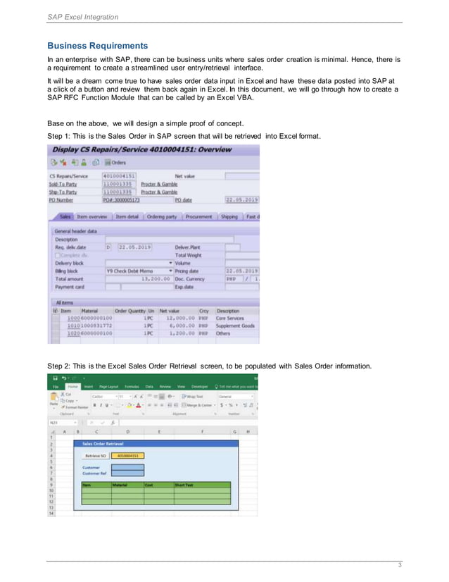 SAP Integration with Excel - Basic Guide | DOC | Business Accounting ...