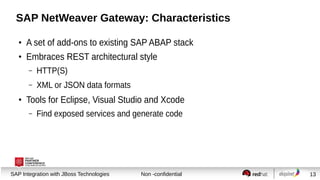 Sap integration with_j_boss_technologies | PDF