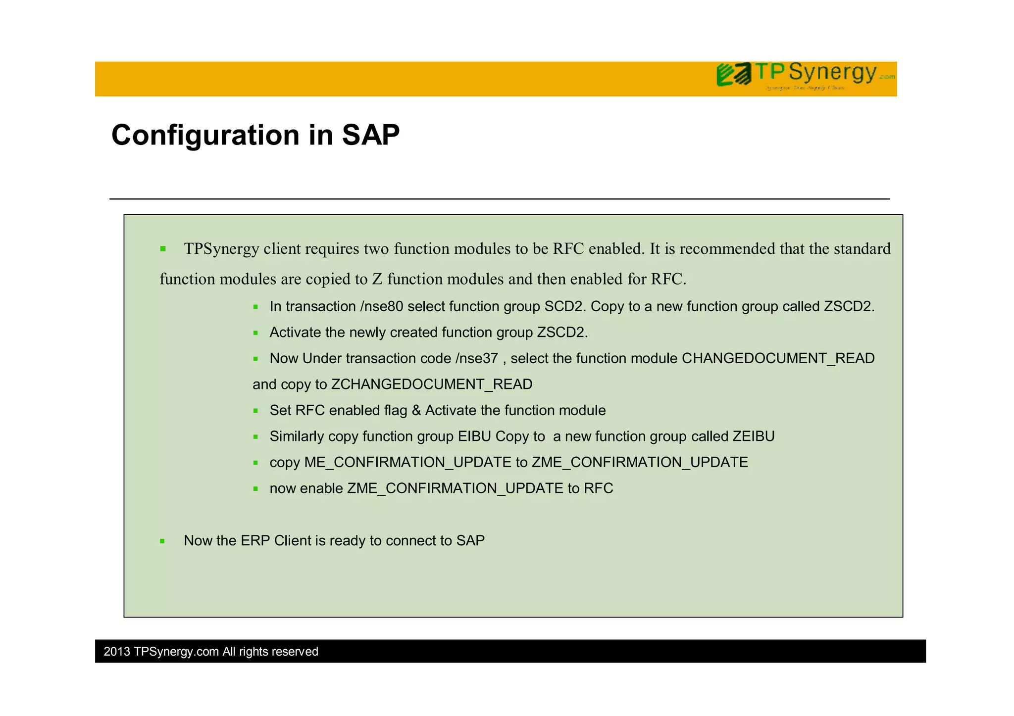 SAP Integration for Supply Chain Management | PDF
