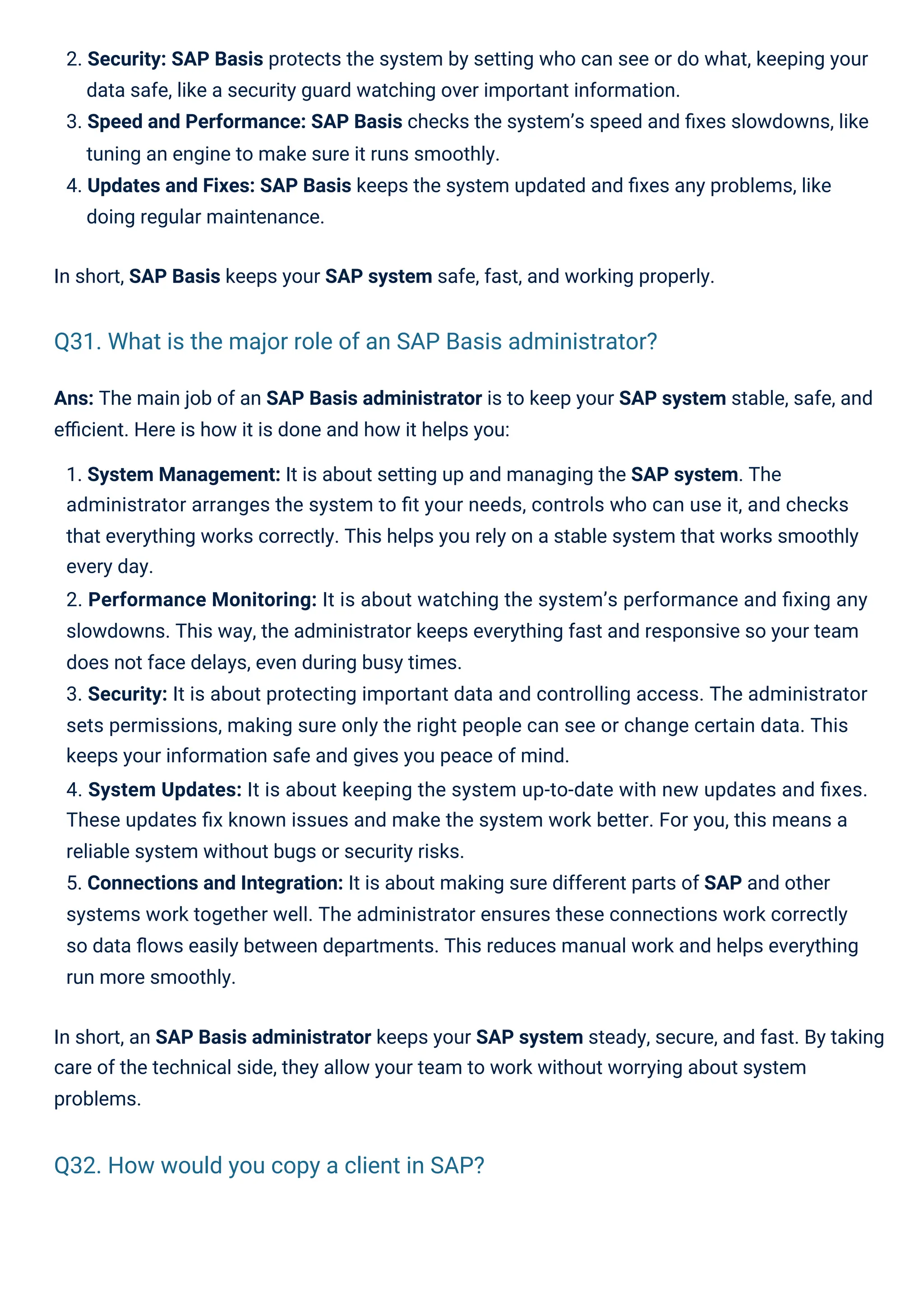 SAP Interview Questions By ScholarHat pdf | PDF
