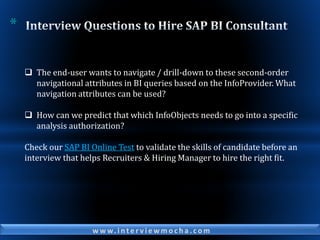 SAP Interview Questions for Experienced to Hire SAP Specialists_Part 1 ...