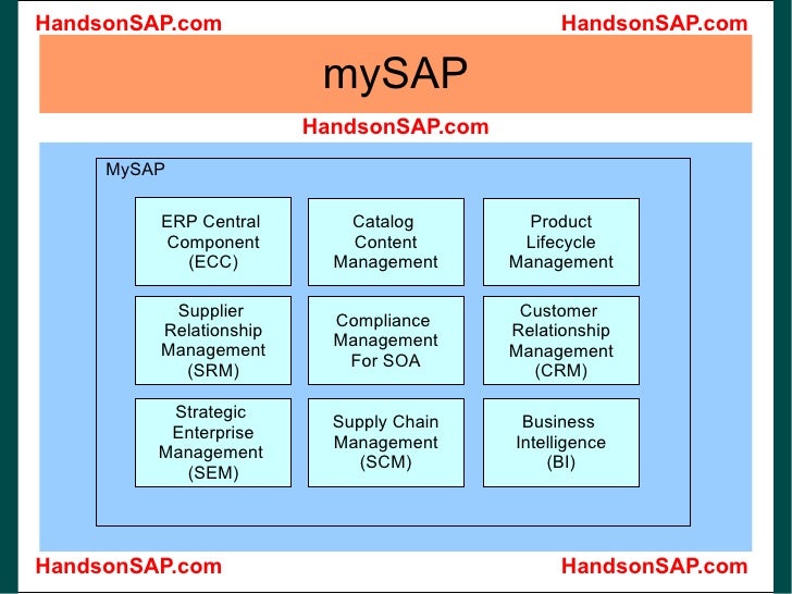 Introduction To Sap R3 And Mysap Ecc Erp