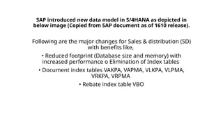 SAP introduced new data model Difference between ECC and S4 Hana.pptx