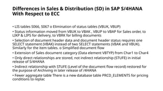 SAP introduced new data model Difference between ECC and S4 Hana.pptx