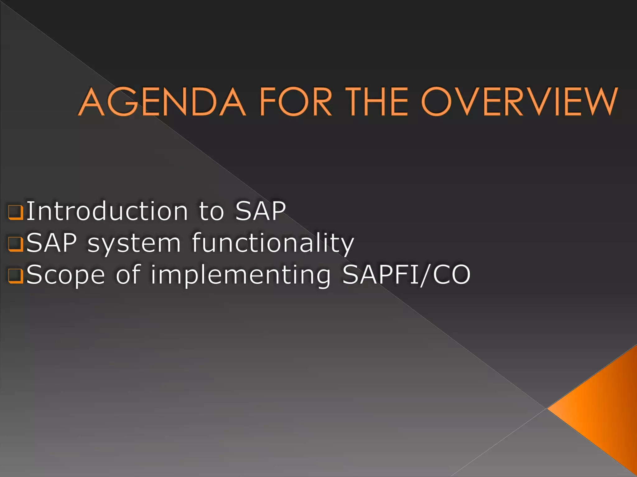 Sap introduction | PPTX