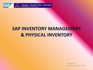 Sap inventory dmi | PPSX