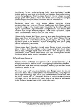 Sapi potong | PDF