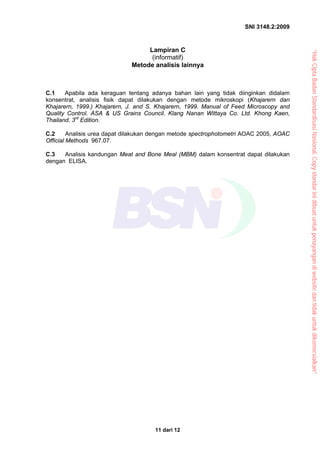 SNI Sapi Potong | PDF