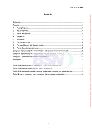 SNI Sapi Potong | PDF