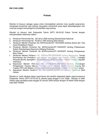 SNI Sapi Potong | PDF