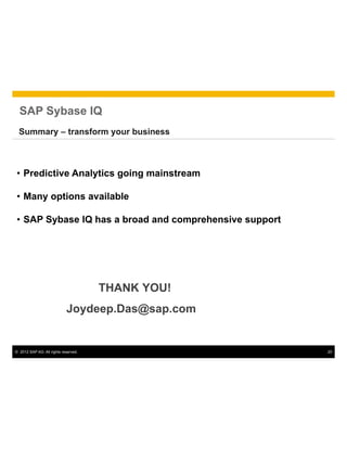 Sap iq | PDF