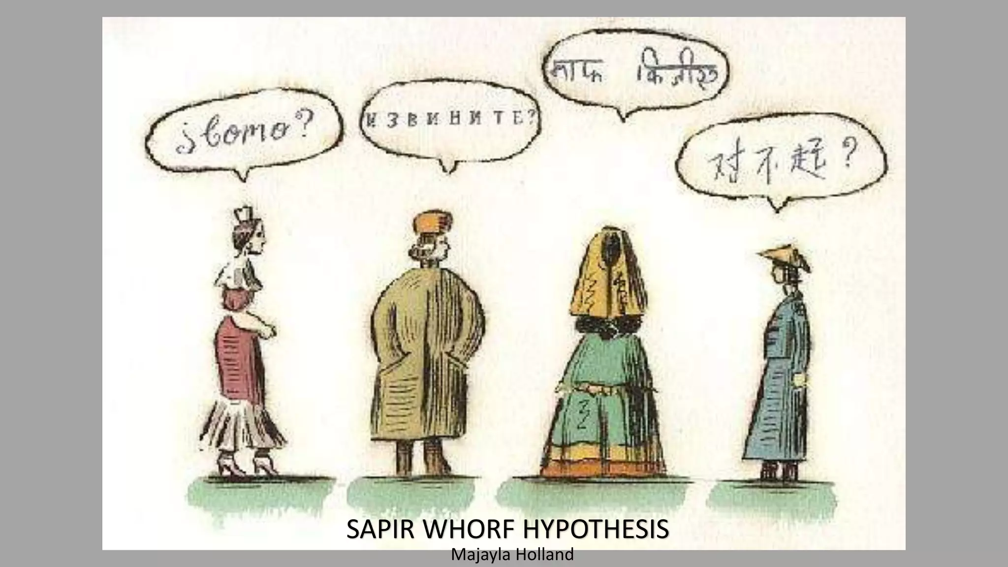 Sapir whorf hypothesis | PPTX