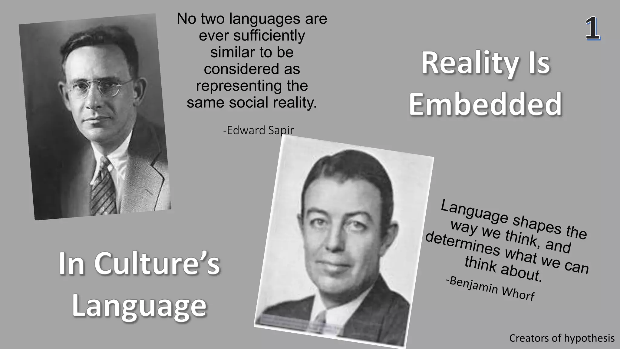 Sapir whorf hypothesis | PPTX