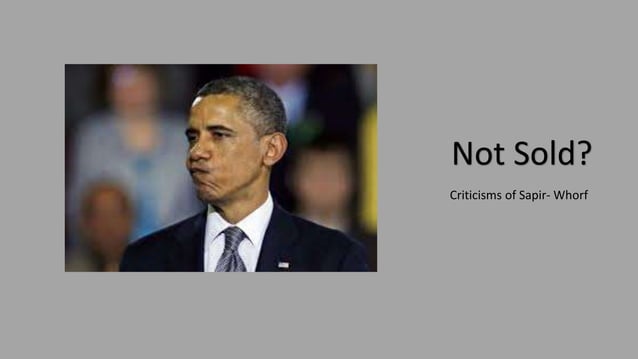 Sapir whorf hypothesis | PPTX