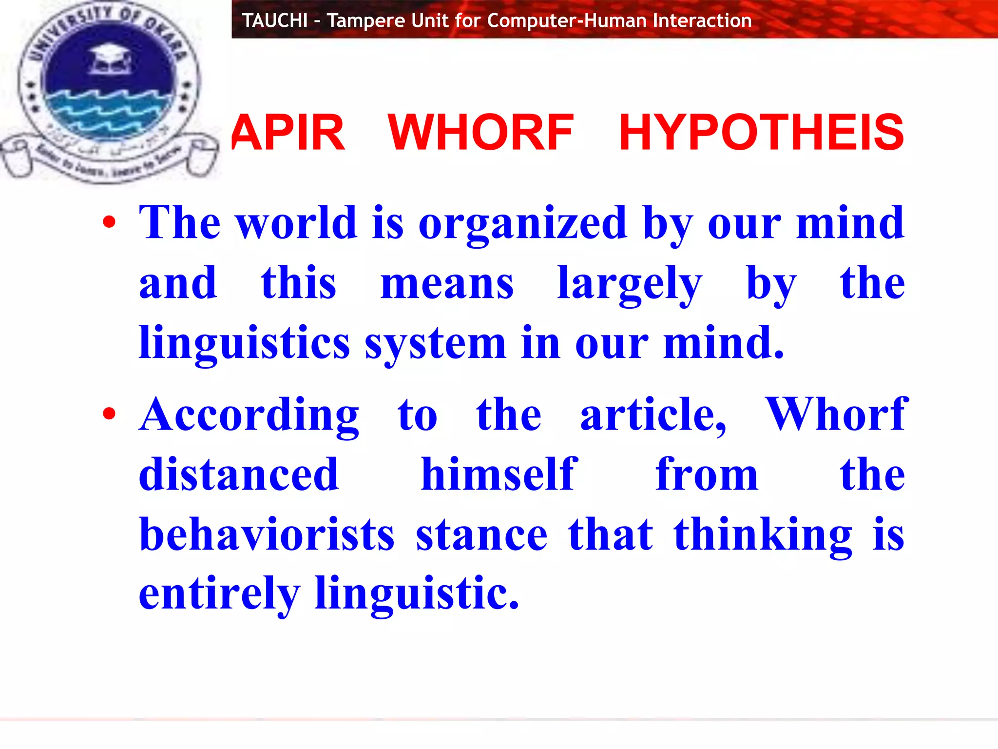 Sapir Whorf Hypothesis.ppt