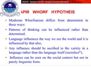 Sapir Whorf Hypothesis.ppt | Physics | Science