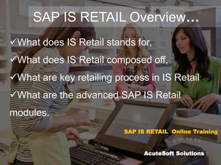 SAP IS Retail Course Overview- free demo | PPTX | Business | Business ...