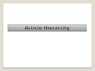 SAP IS Retail - Article Hierarchy.pptx