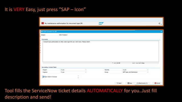 SAP ITSM Tool Simple Demo | PPT
