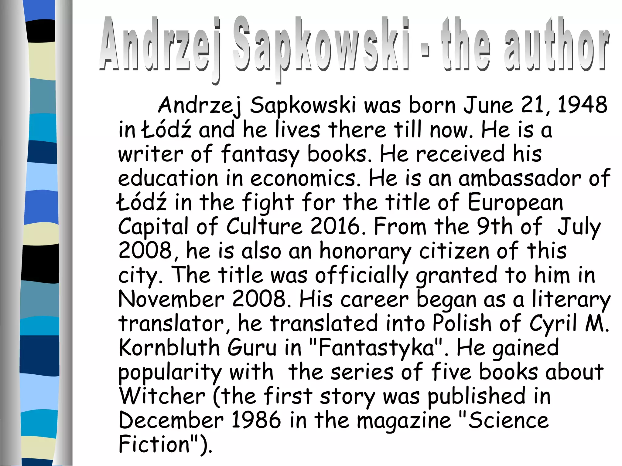 A Saga about the Witcher by group2 | PPT