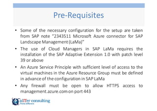 SAP LaMa Cloud Manager Azure | PPT