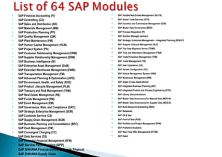 This PPT is for SAP learning overview process | PPT