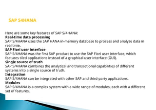 This PPT is for SAP learning overview process | PPT